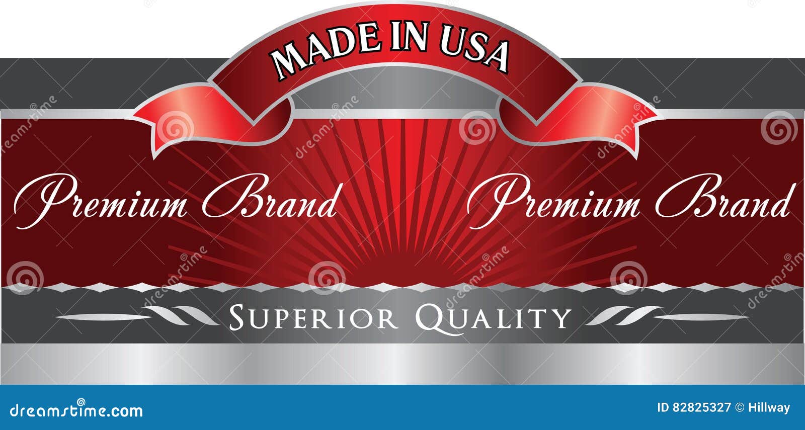 Elegant Frame with Red Ribbons Label Template. Stock Vector ...