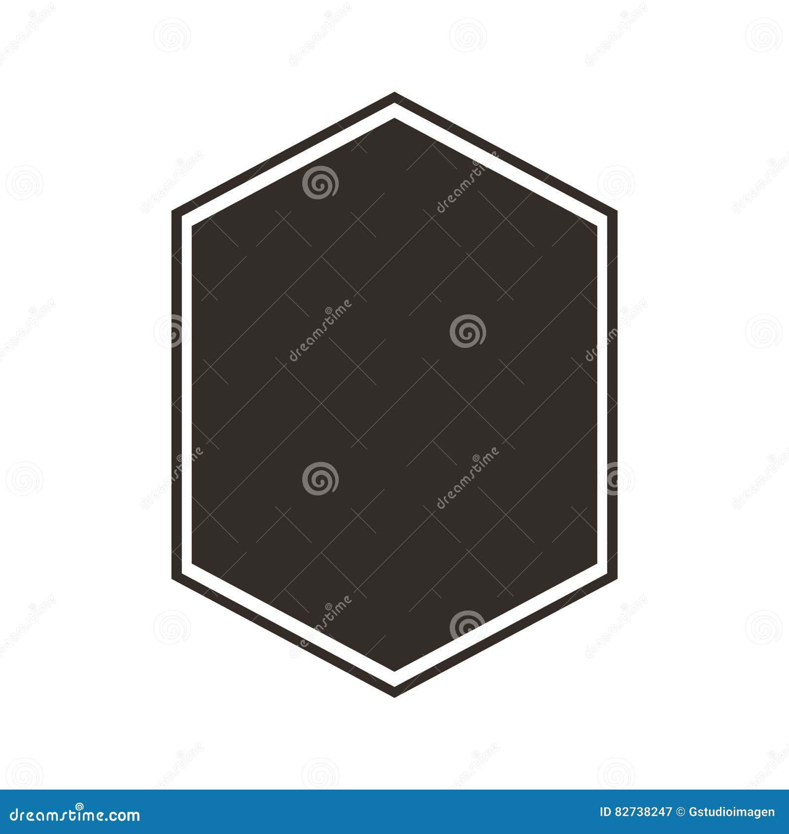 Elegant frame style icon stock illustration. Illustration of simple ...