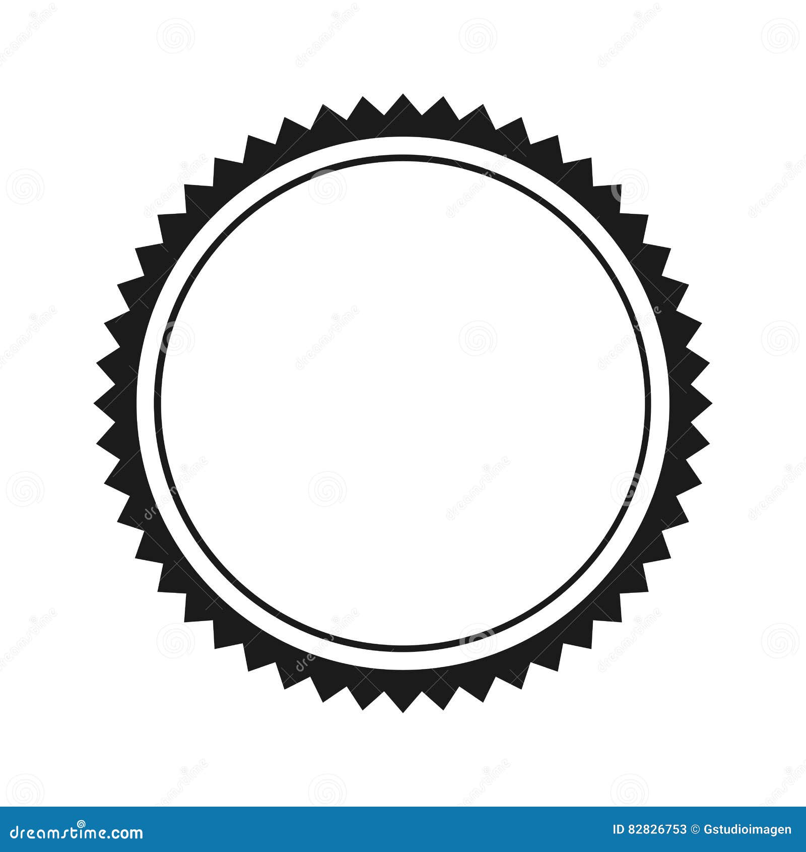 Elegant frame style icon stock illustration. Illustration of ornamental ...