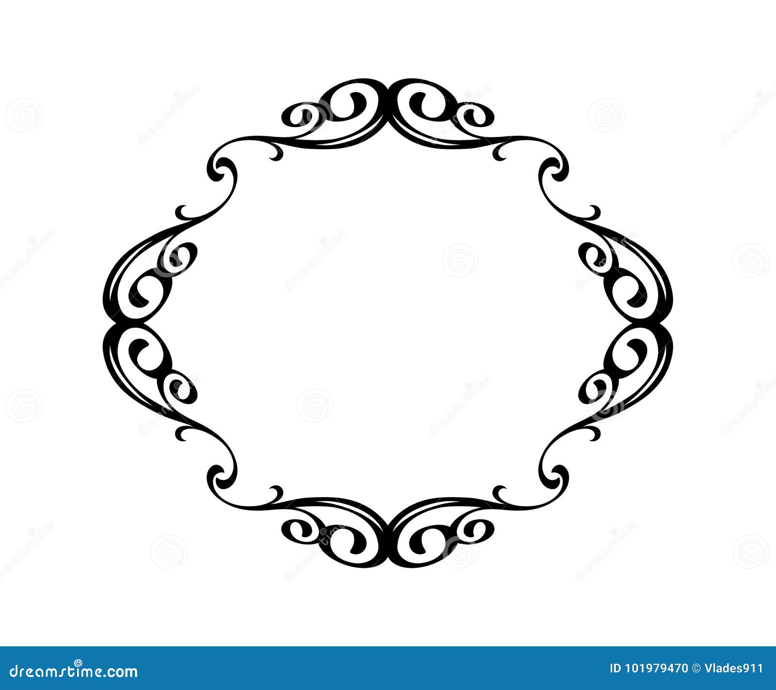 Elegant Frame.Vector Illustration. Black White. Stock Vector ...