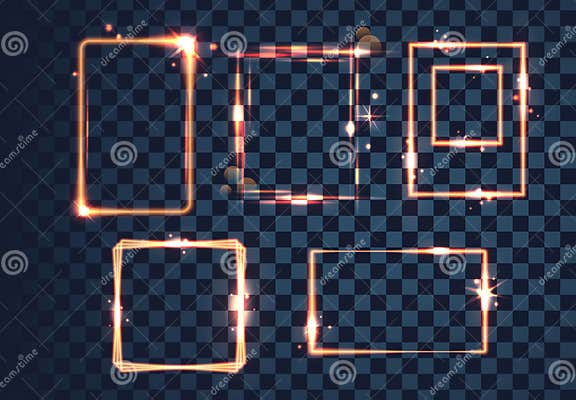 Elegant Frames Shimmer with Sparkling Radiance, Square and Rectangular ...