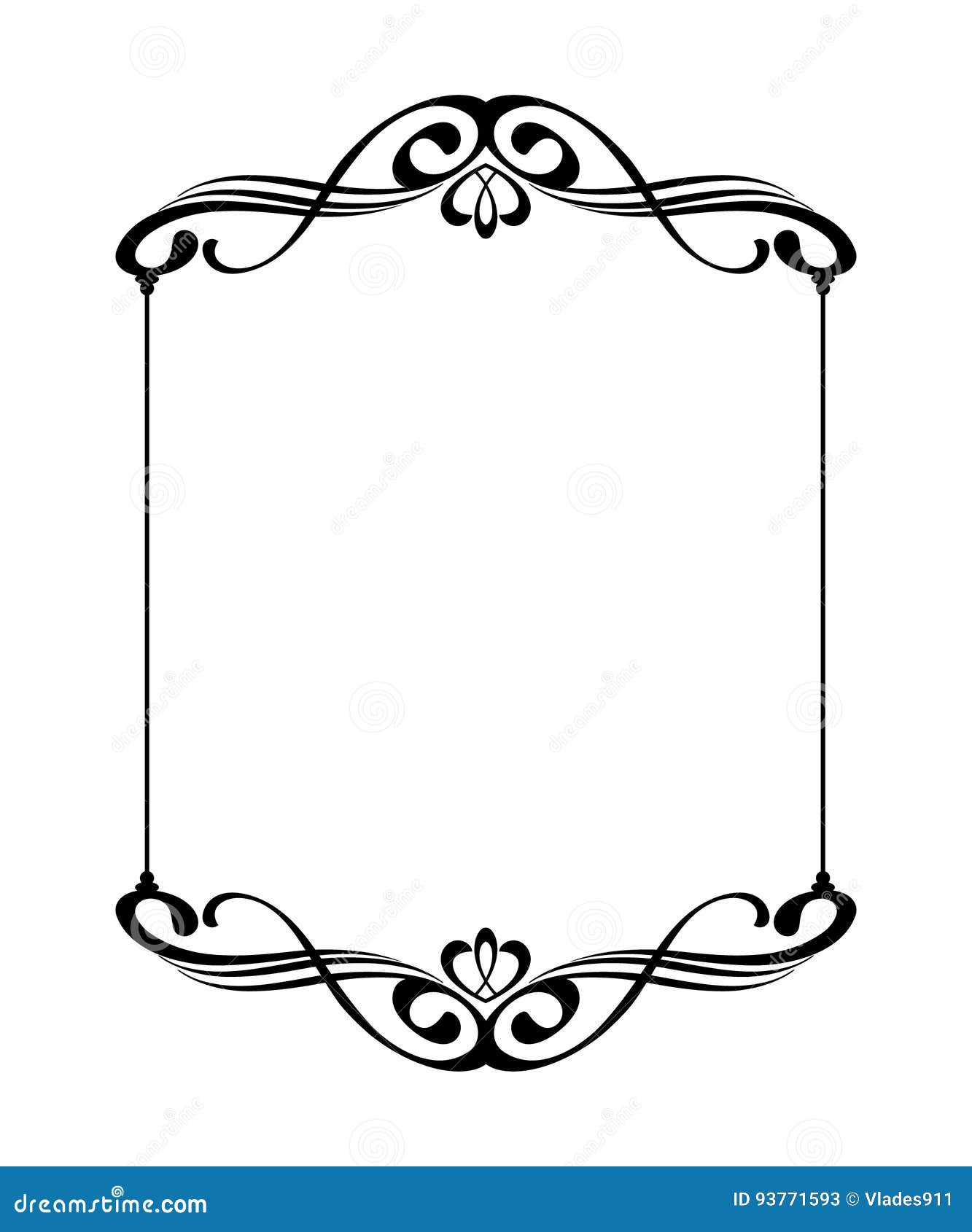 Elegant Frames.Vector Illustration. Stock Vector - Illustration of ...
