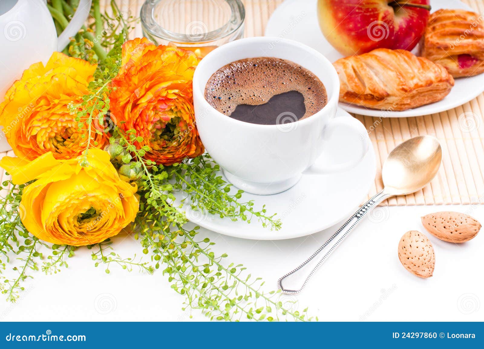 Elegant fresh breakfast stock photo. Image of living - 24297860