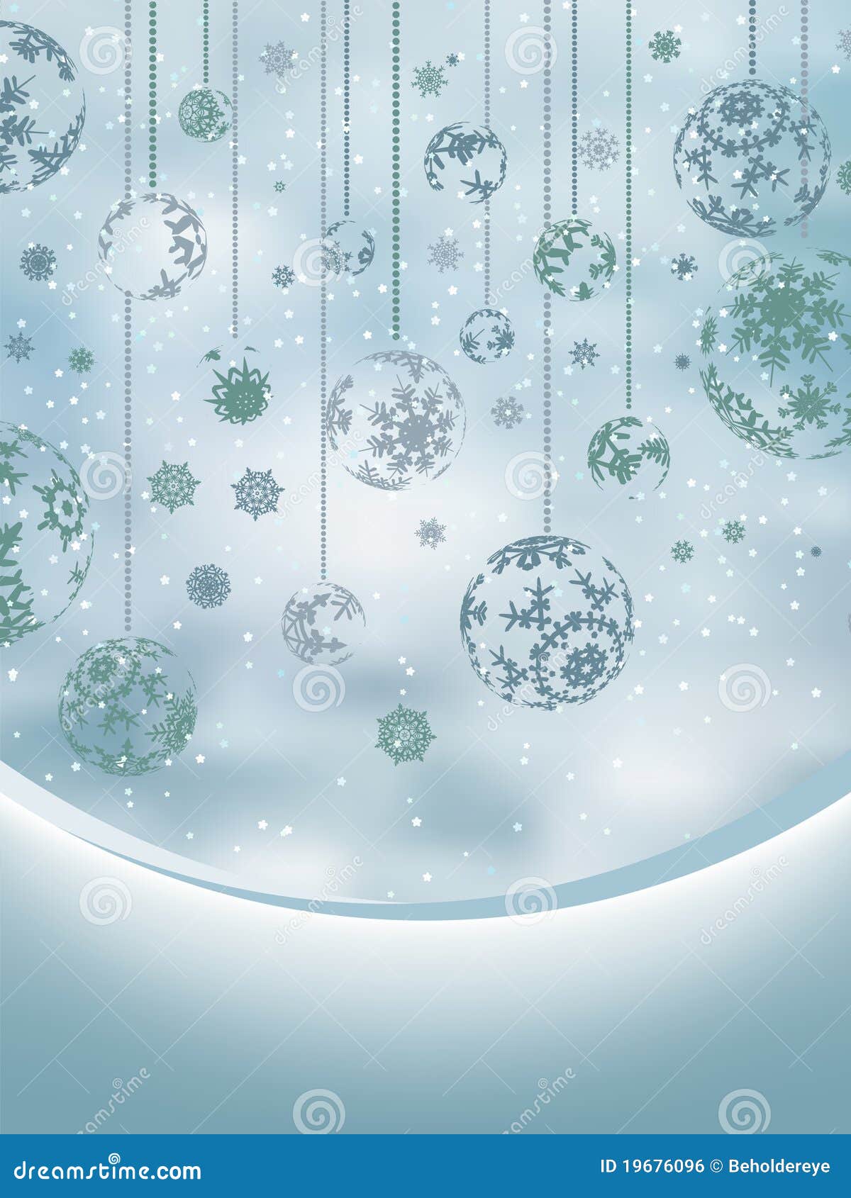 Elegant Gentle Christmas Card. EPS 8 Stock Vector - Illustration of ...