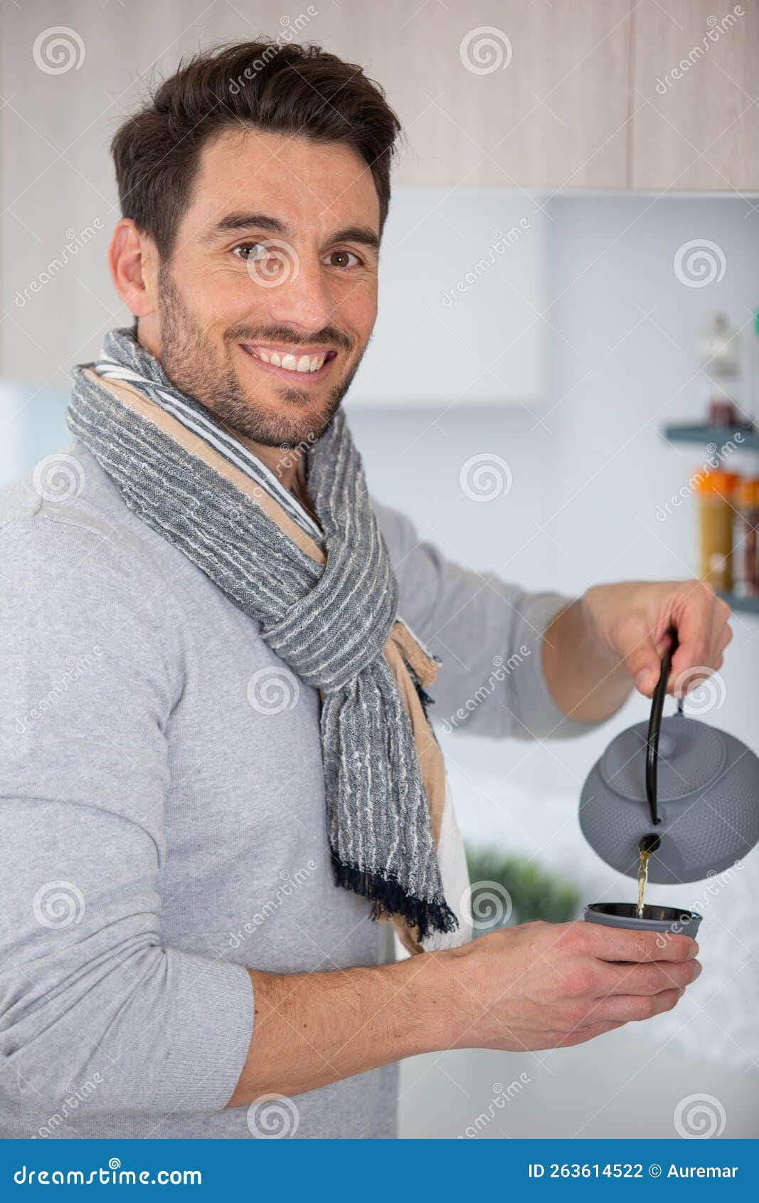 Elegant Gentleman Pouring Tea in Cup Stock Photo - Image of traditional ...