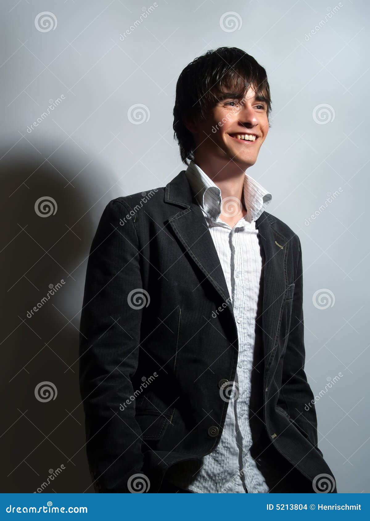 Elegant Gentleman is Smiling Stock Photo - Image of looking, male: 5213804