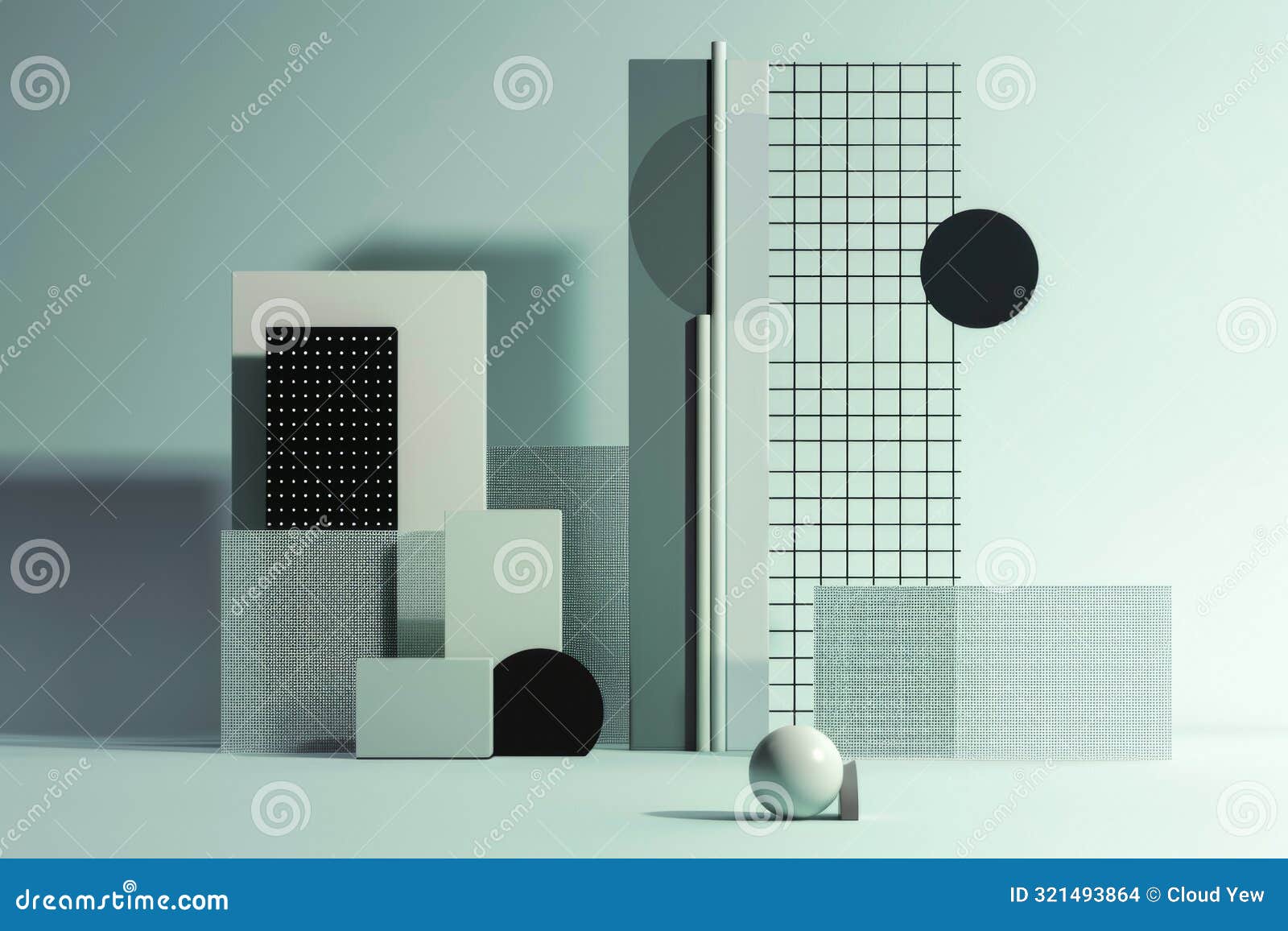 Elegant Geometric Designs on a Minimalist Backdrop. Stock Illustration ...