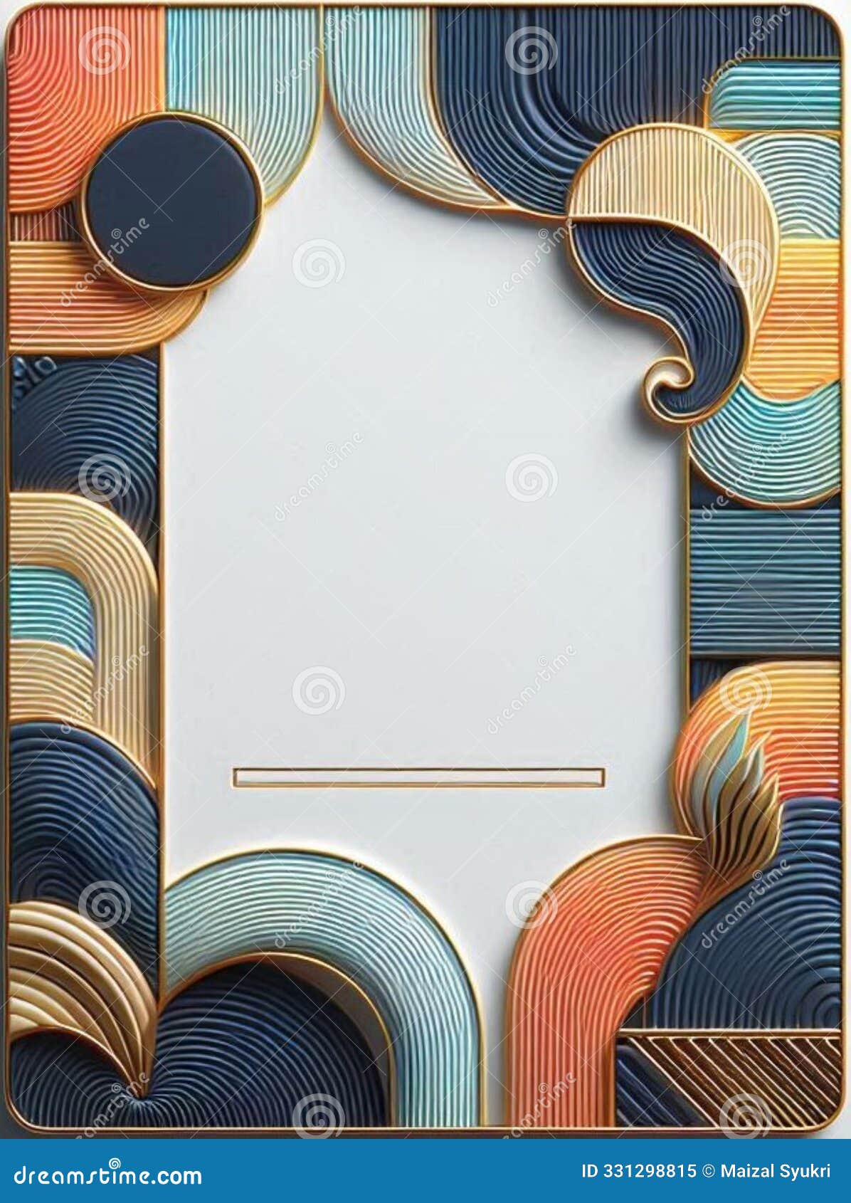 Elegant Geometric Invitation Card Template Stock Illustration ...