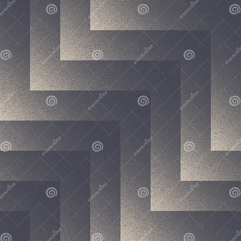 Elegant Geometric Seamless Pattern Trend Vector Dotwork Abstract ...