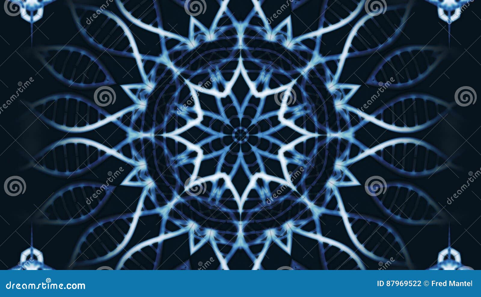 Elegant Glamour Mandala Flower Particles. 3D Rendering Stock ...