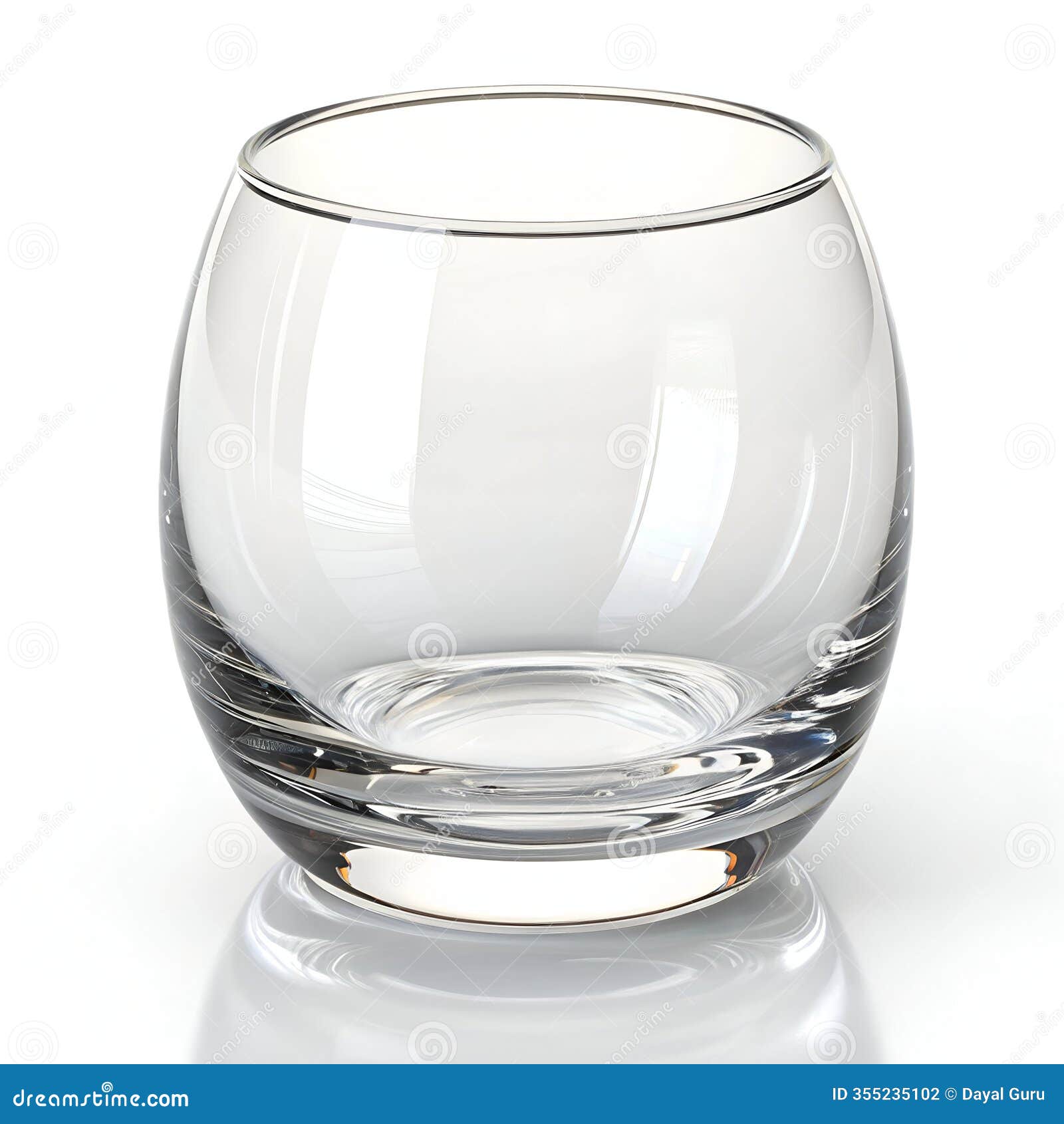 "Transparent Glass 3D Render Illustration Isolated on White Background ...