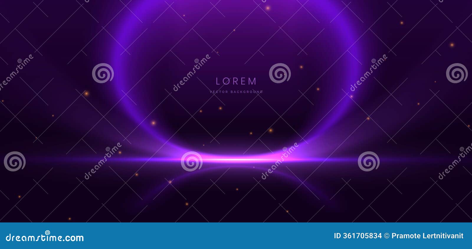 Elegant Glowing Purple Curve Ray Light on Dark Purple Background Stock ...