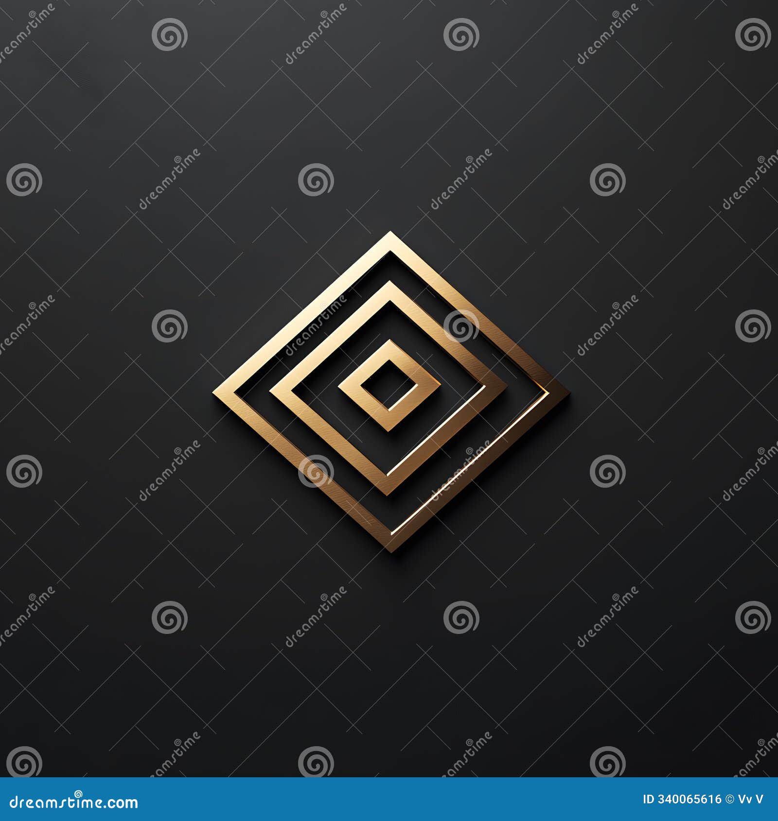 Elegant Gold Geometric Design on Dark Background Stock Illustration ...