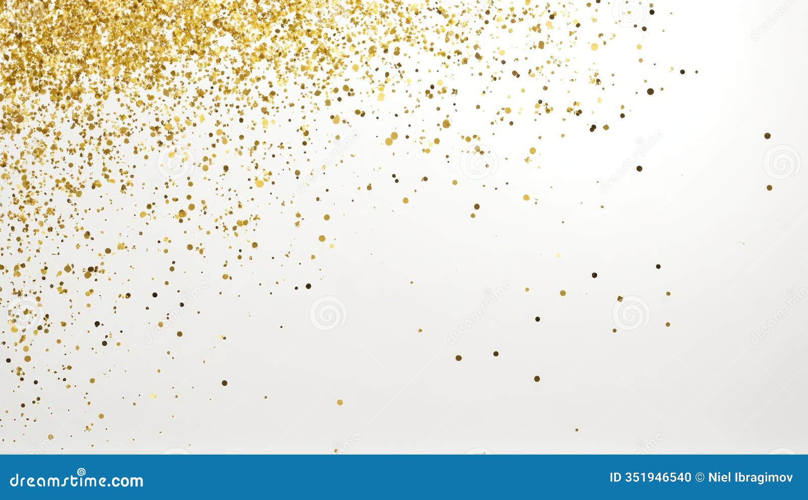 Elegant Gold Glitter Explosion on White Background for Celebrations and ...