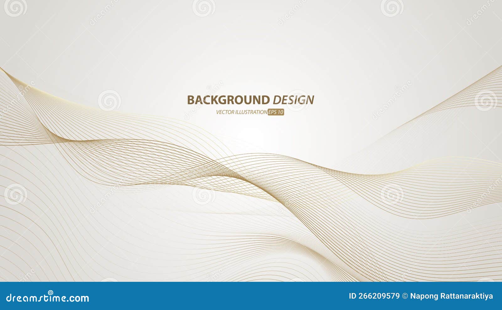 Elegant Gold Gradient Color Background. with Flowing Line Stock Vector ...
