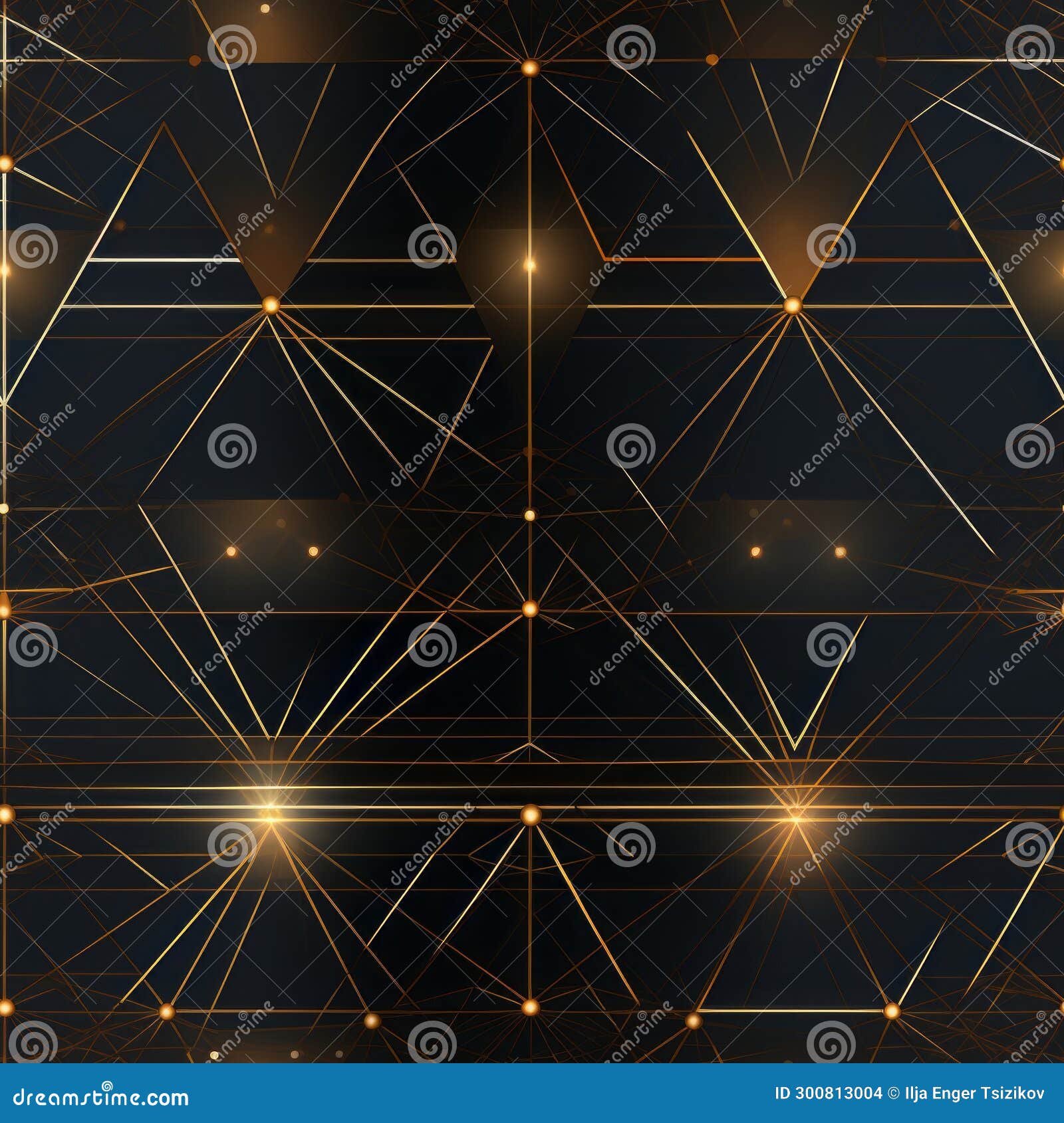 Elegant Gold Pattern Vectors with Abstract Geometric Shapes on Black ...