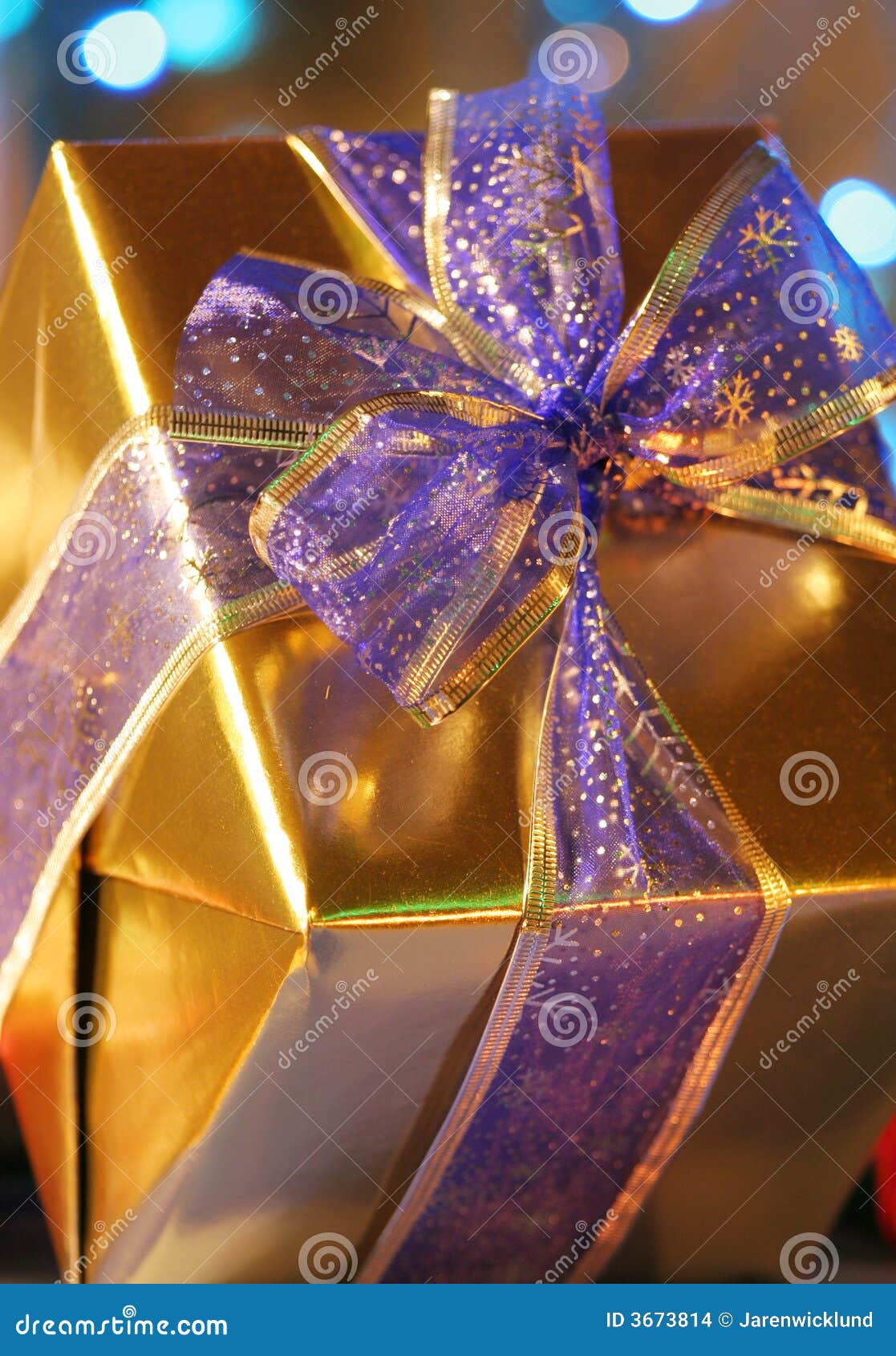 Elegant gold present stock photo. Image of package, holiday - 3673814