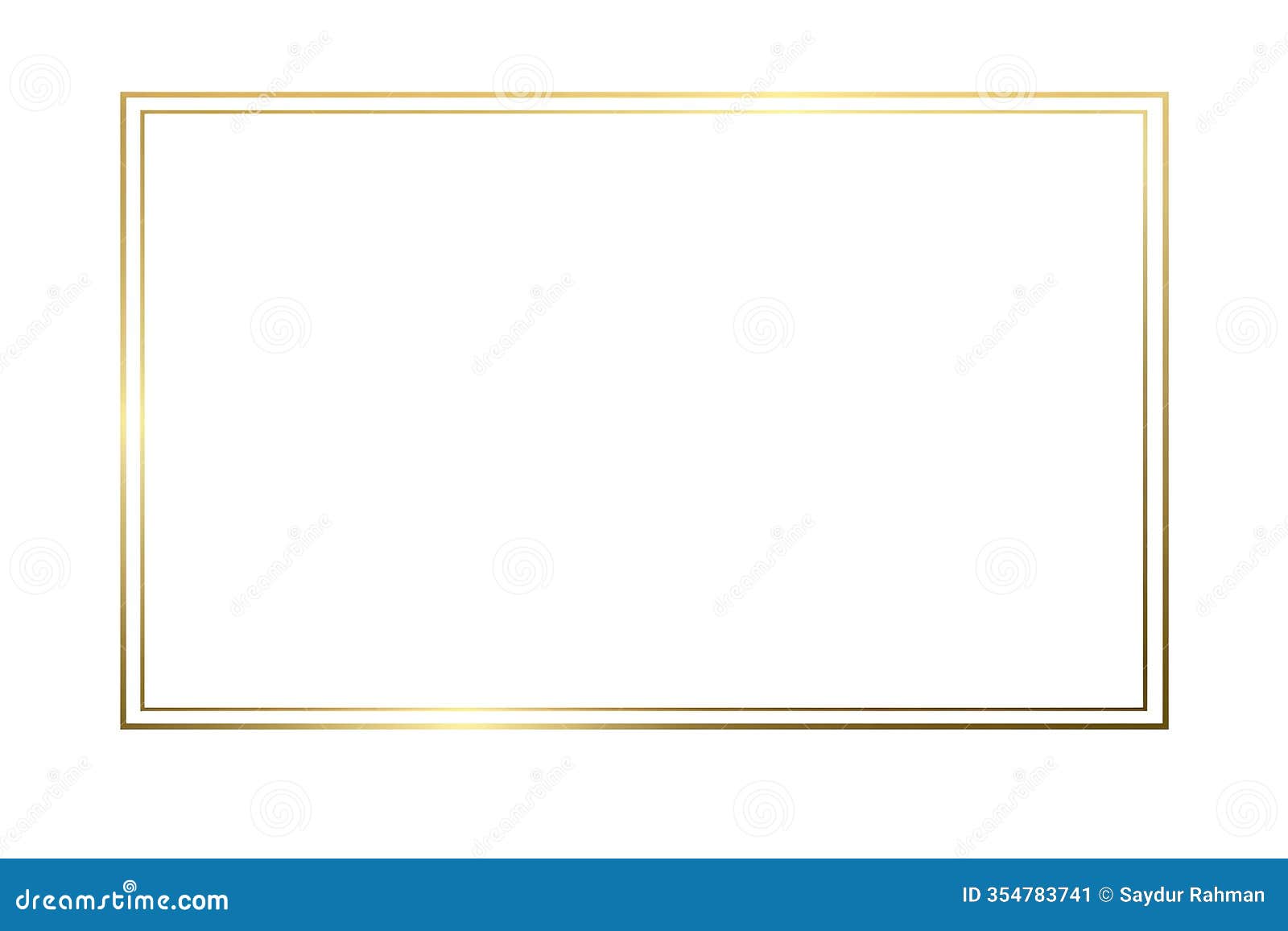 Elegant Gold Thin Border Frame: Perfect for Invitations, Logos, and ...