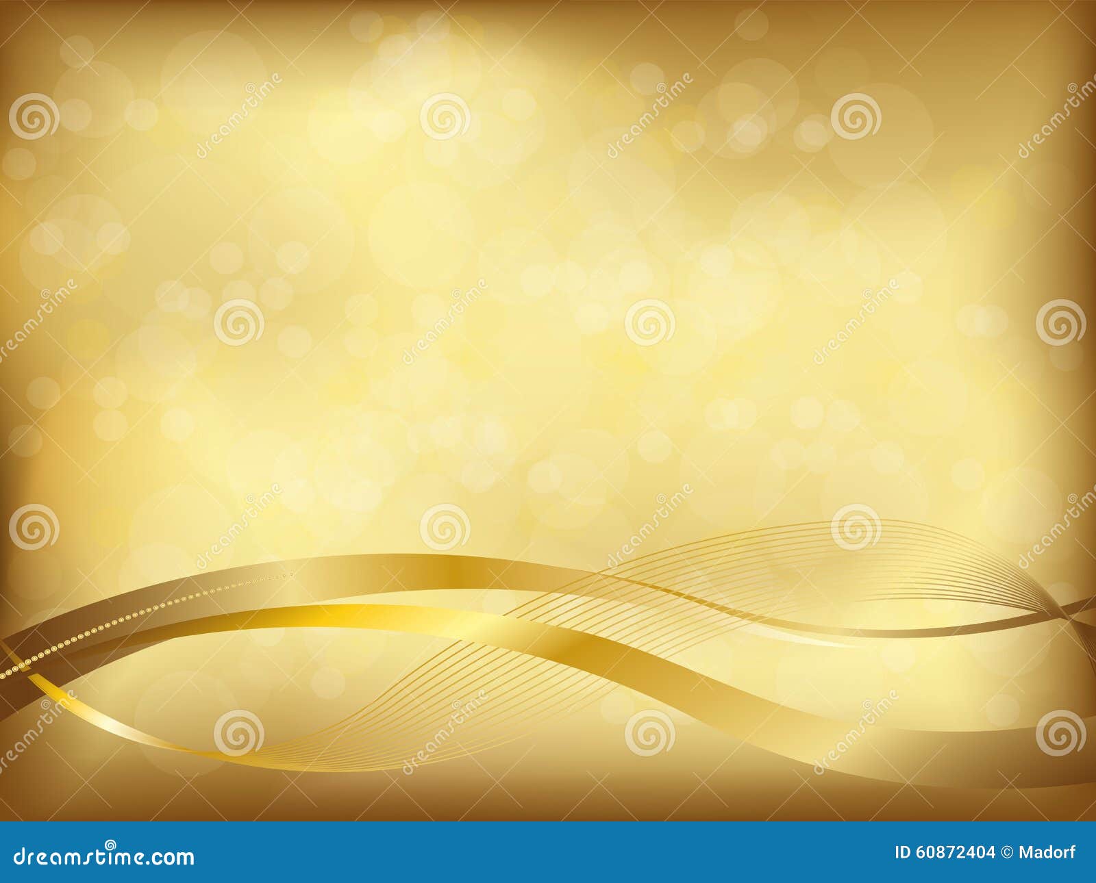 Elegant Golden Frame Banner With Ornate Wallpaper Background Cartoon ...