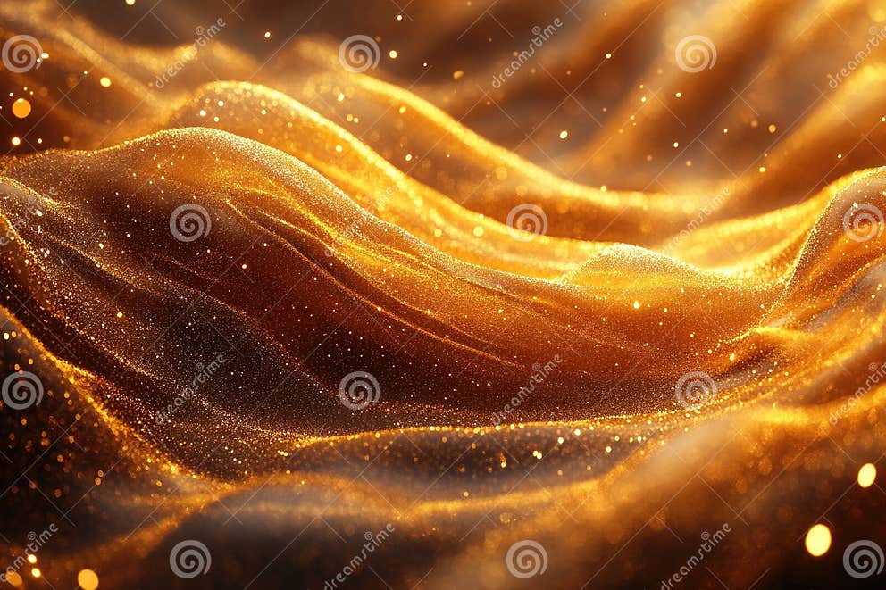 Elegant Golden Curtain Abstract Background with Text Design Space for ...