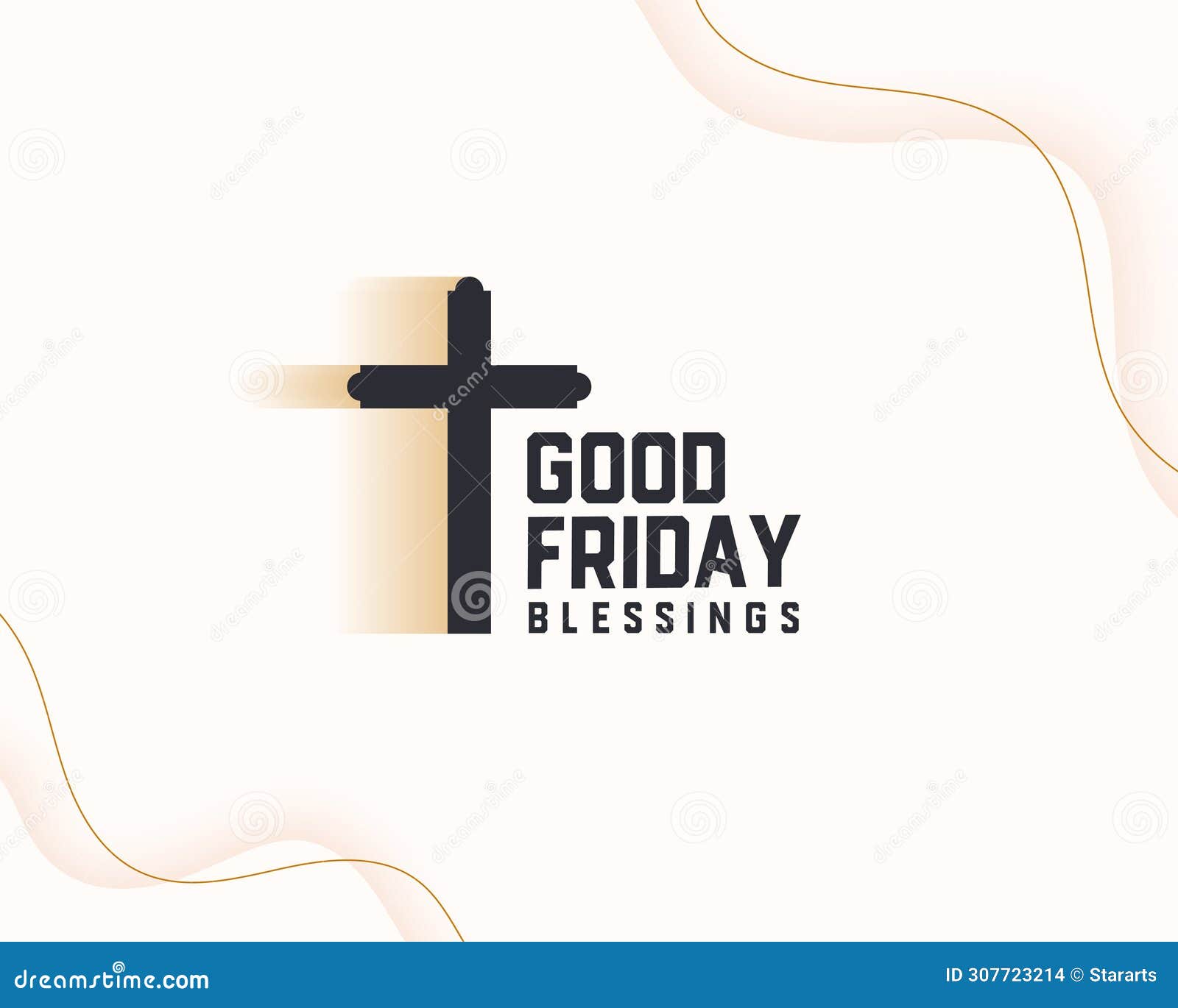 Elegant Good Friday Cultural Background with Cross Design Stock Vector ...