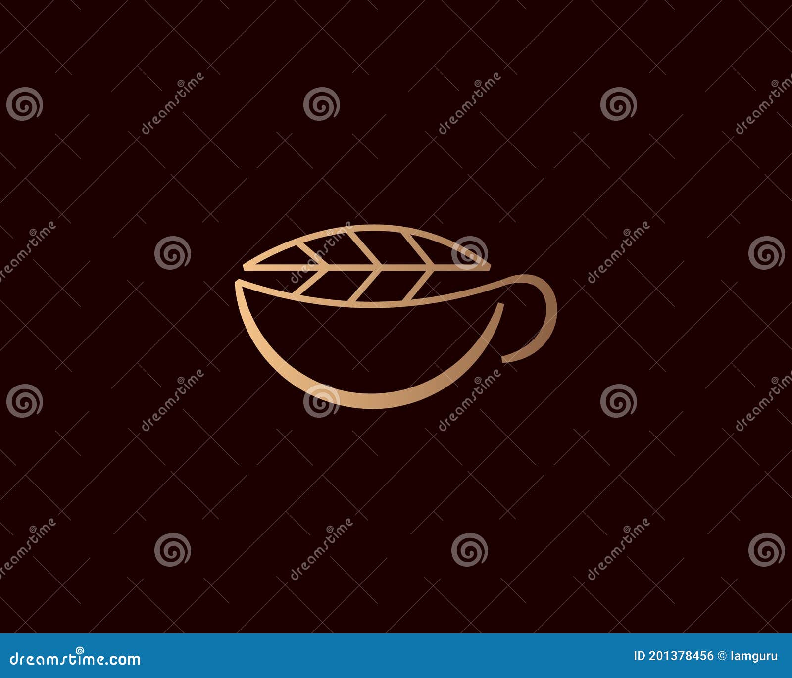Elegant Gradient a Cup Tea Herbal Tea Mate of Logo Icon Vector Design ...