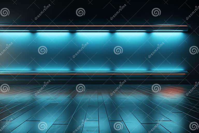 Elegant Gray-blue Wall Adorned with Lateral Lighting Columns, Perfect ... Elegant Gray-blue Wall Adorned with Lateral Lighting Columns, Perfect ...