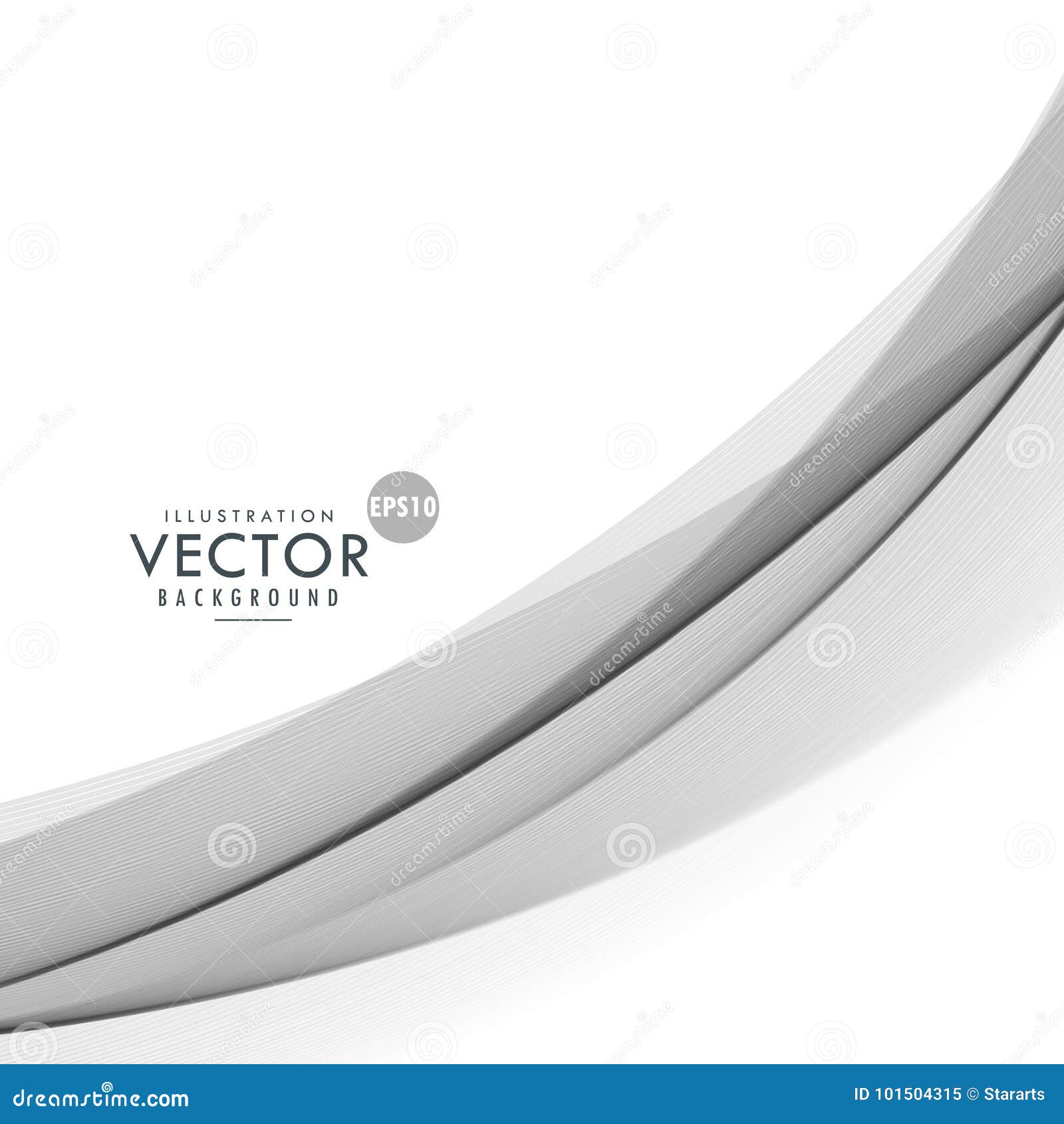 Elegant Gray Wave Background Design Stock Vector - Illustration of ...