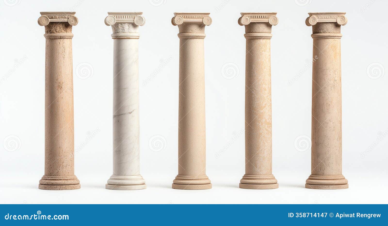 Elegant Greek Columns in Various Shapes and Materials Showcase ...