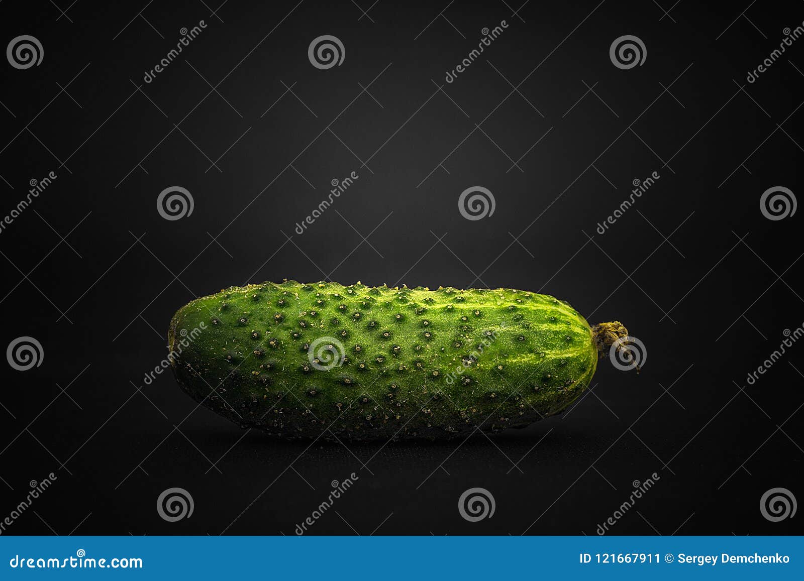 Cucumber on a Black Background Stock Image - Image of juicy, black ...