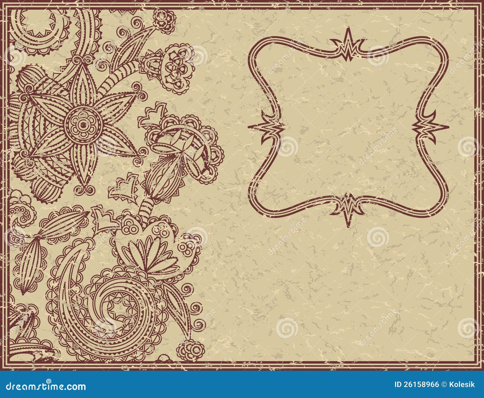 Elegant grunge card stock vector. Illustration of book - 26158966