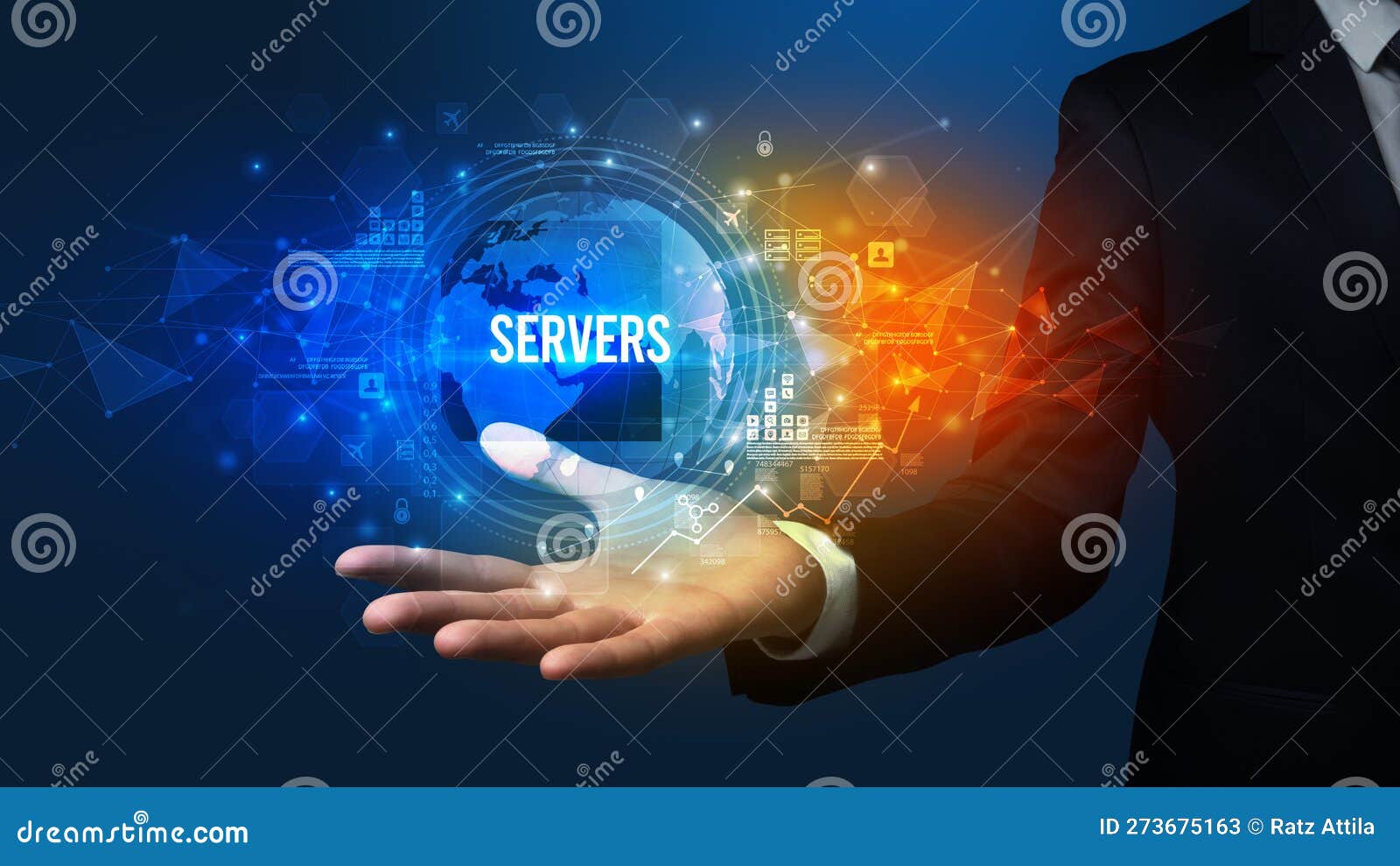 Elegant Hand Holding Technology-related Inscription Stock Image - Image ...