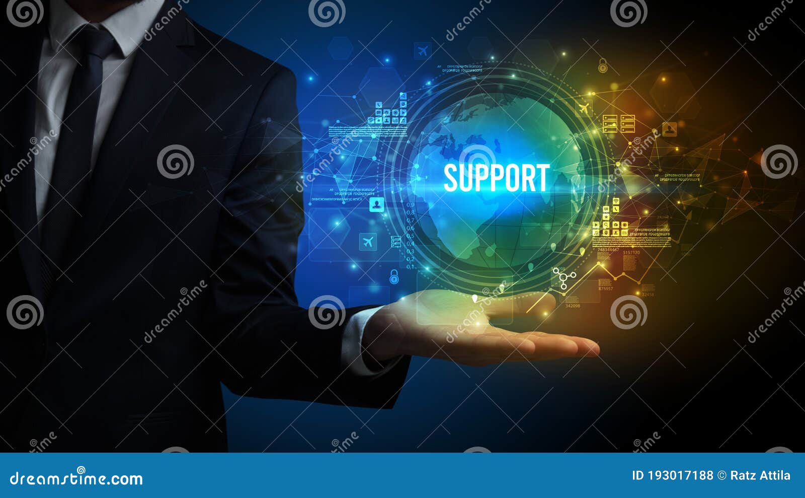 Elegant Hand Holding Technology-related Inscription Stock Photo - Image ...