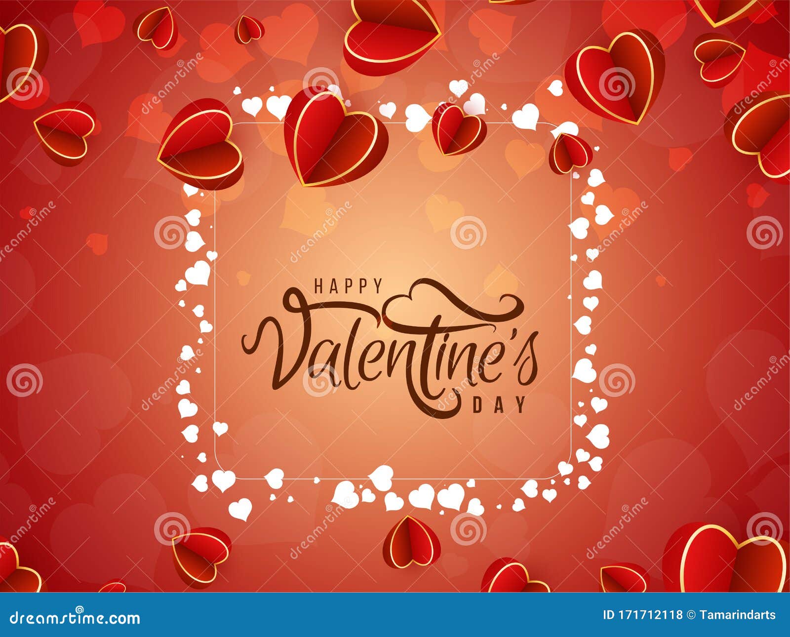 Elegant Happy Valentine`s Day Background Stock Vector - Illustration of ...