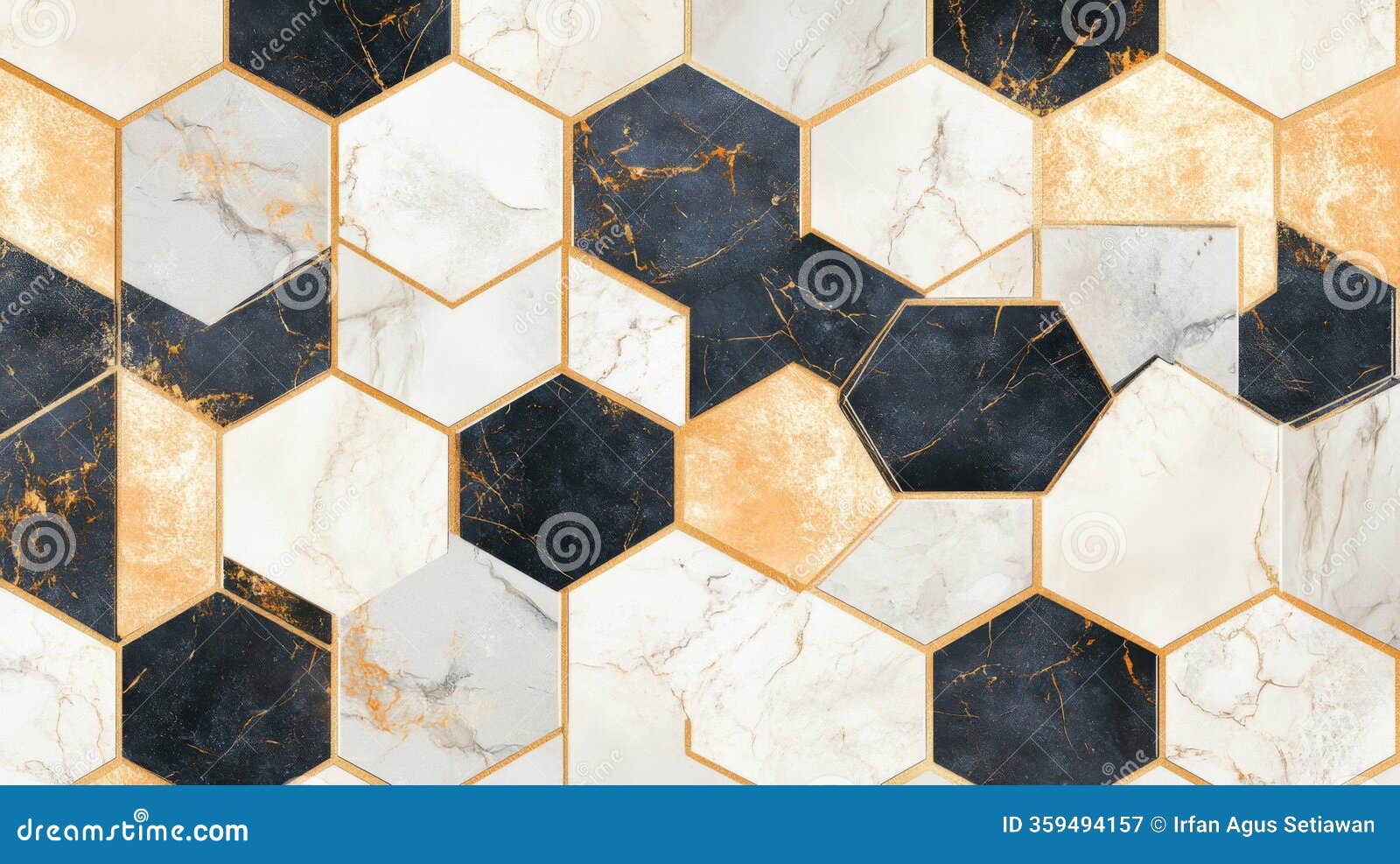 Hexagon Marble Tile. Stock Photography | CartoonDealer.com #88840064