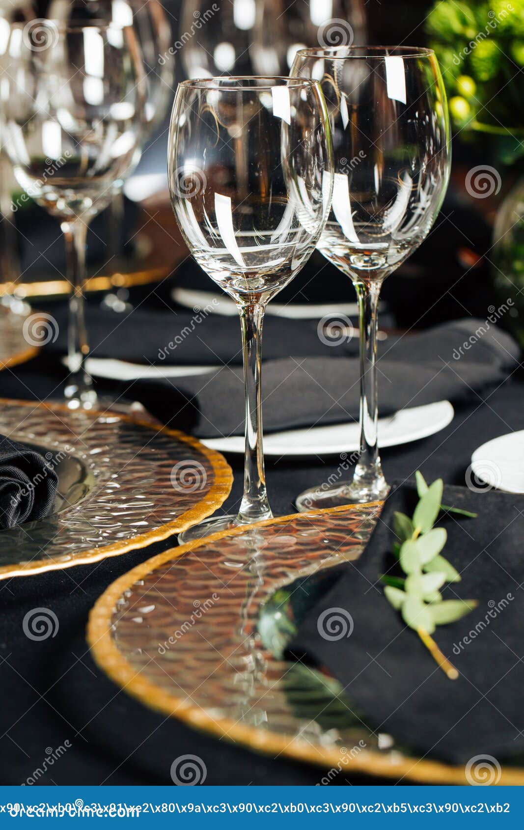 Elegant Holiday Table, Catering, Creative Approach To the Event Stock ...