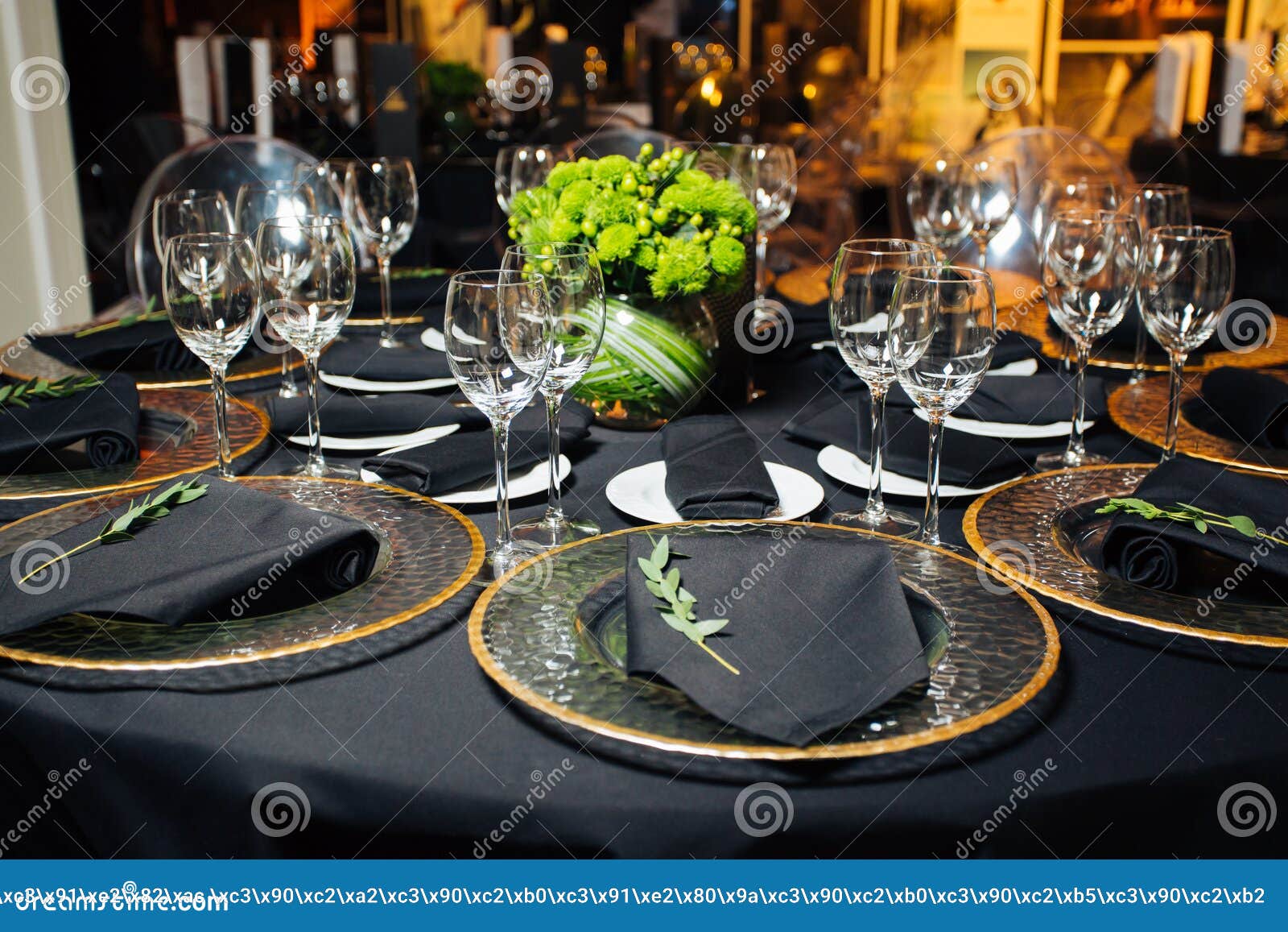 Elegant Holiday Table, Catering, Creative Approach To the Event Stock ...