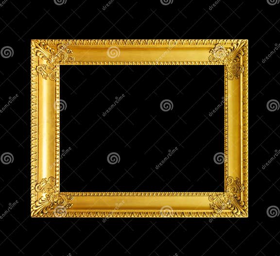 Antique gold frame stock image. Image of isolated, classic - 130489469