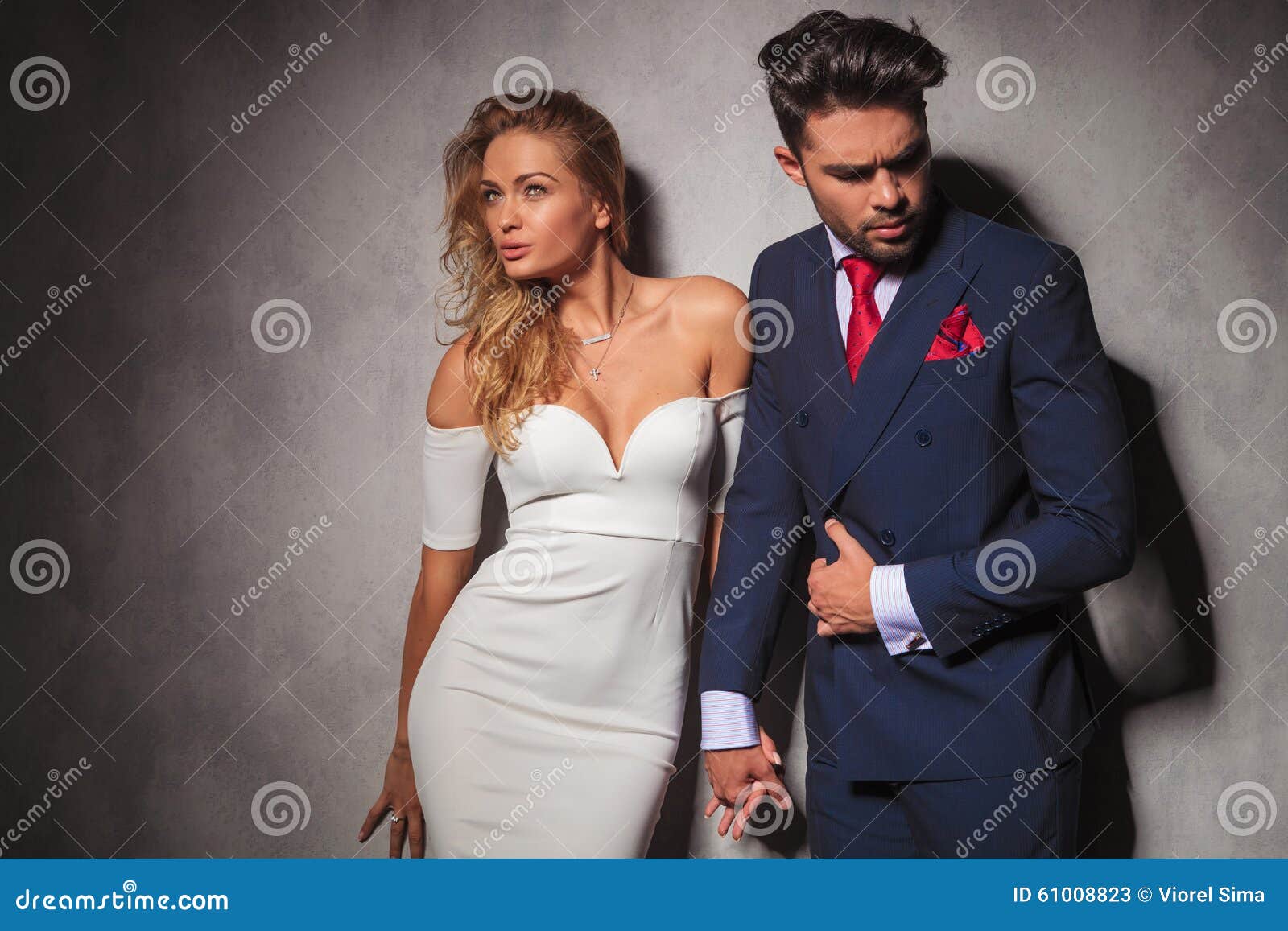 Elegant Hot Couple in Dramatic Pose Stock Image - Image of dramatic ...
