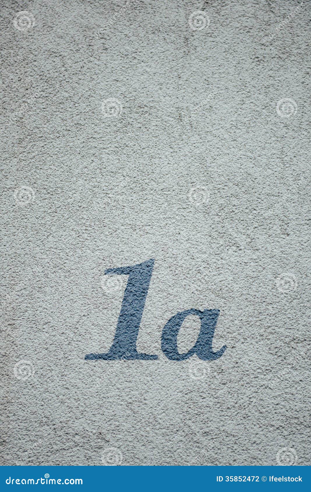 Elegant house number 1a stock photo. Image of identity - 35852472