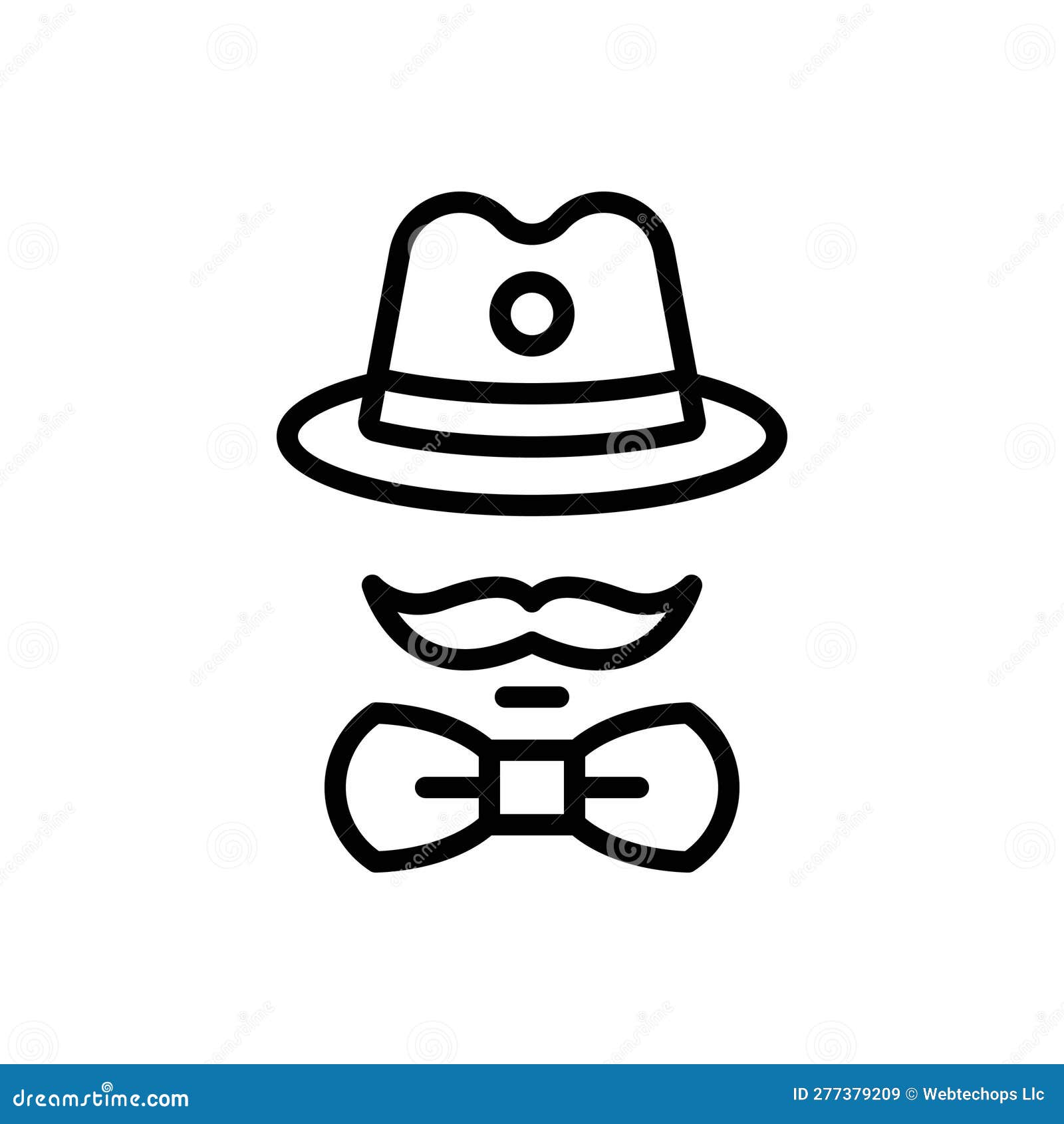 Black Line Icon for Elegant, Stylish and Bow Stock Vector ...