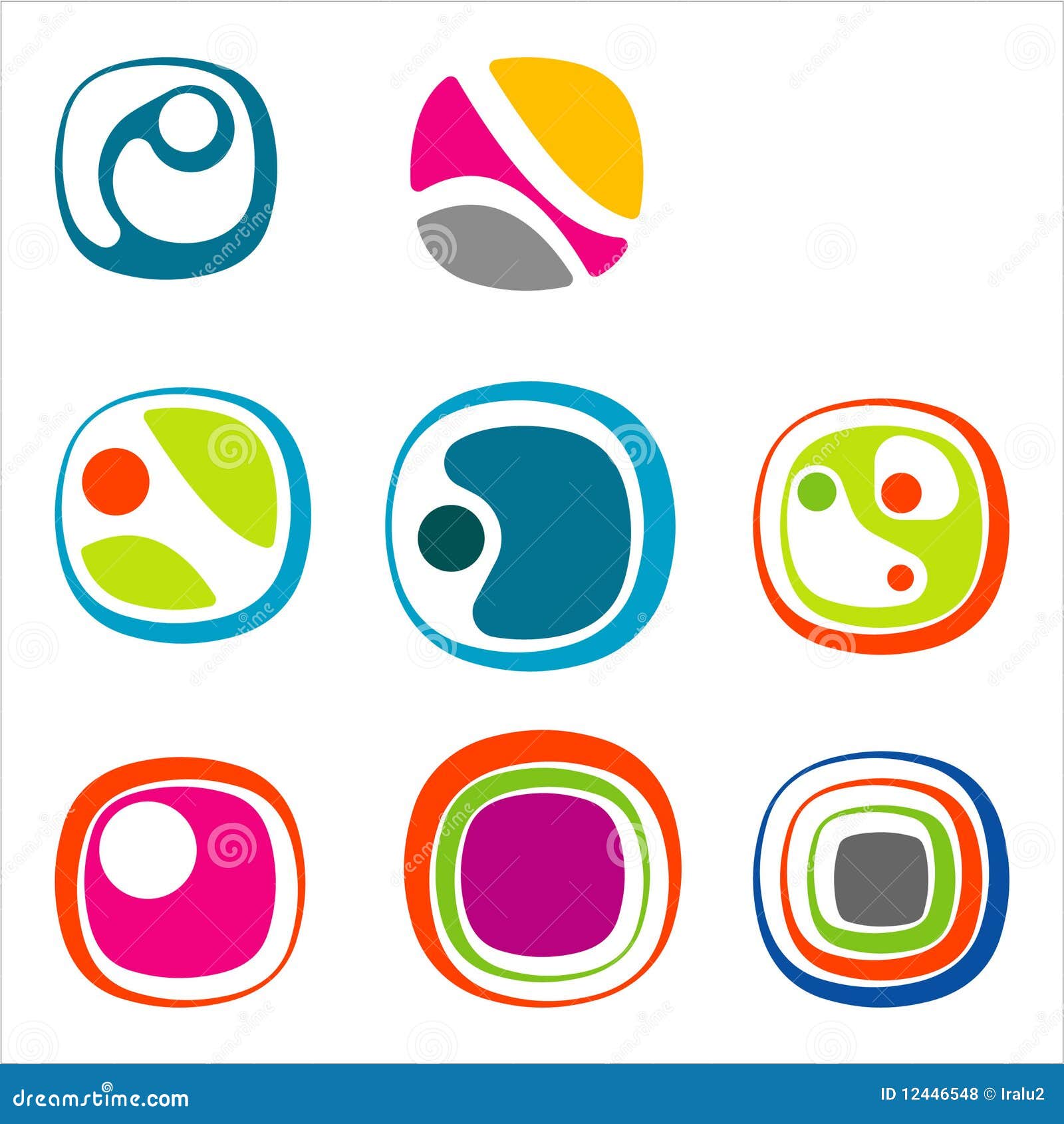 Elegant icons stock vector. Illustration of aiming, shield - 12446548