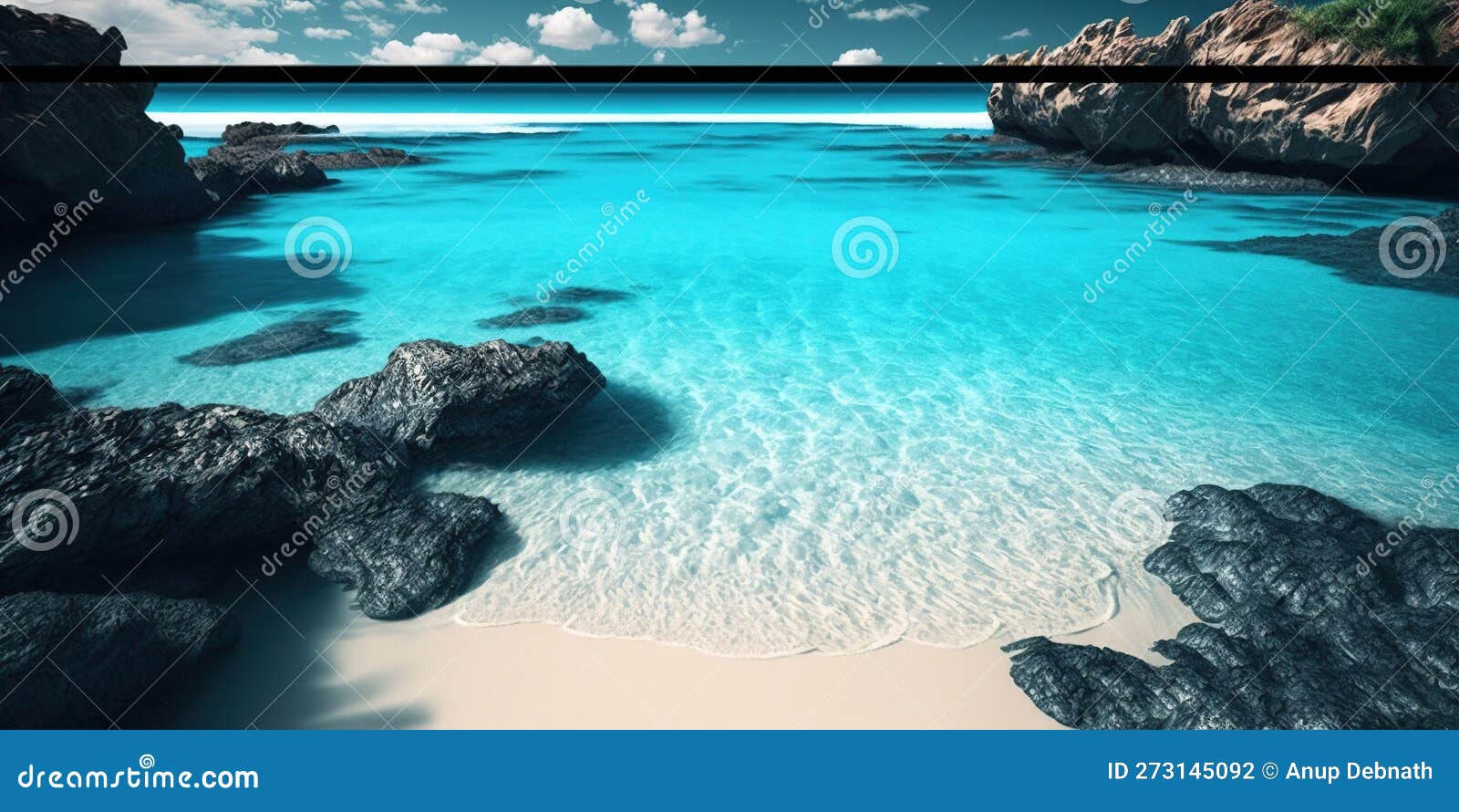 Elegant Image of Blue Water and Beach, this Visual is Fitting for Your ...