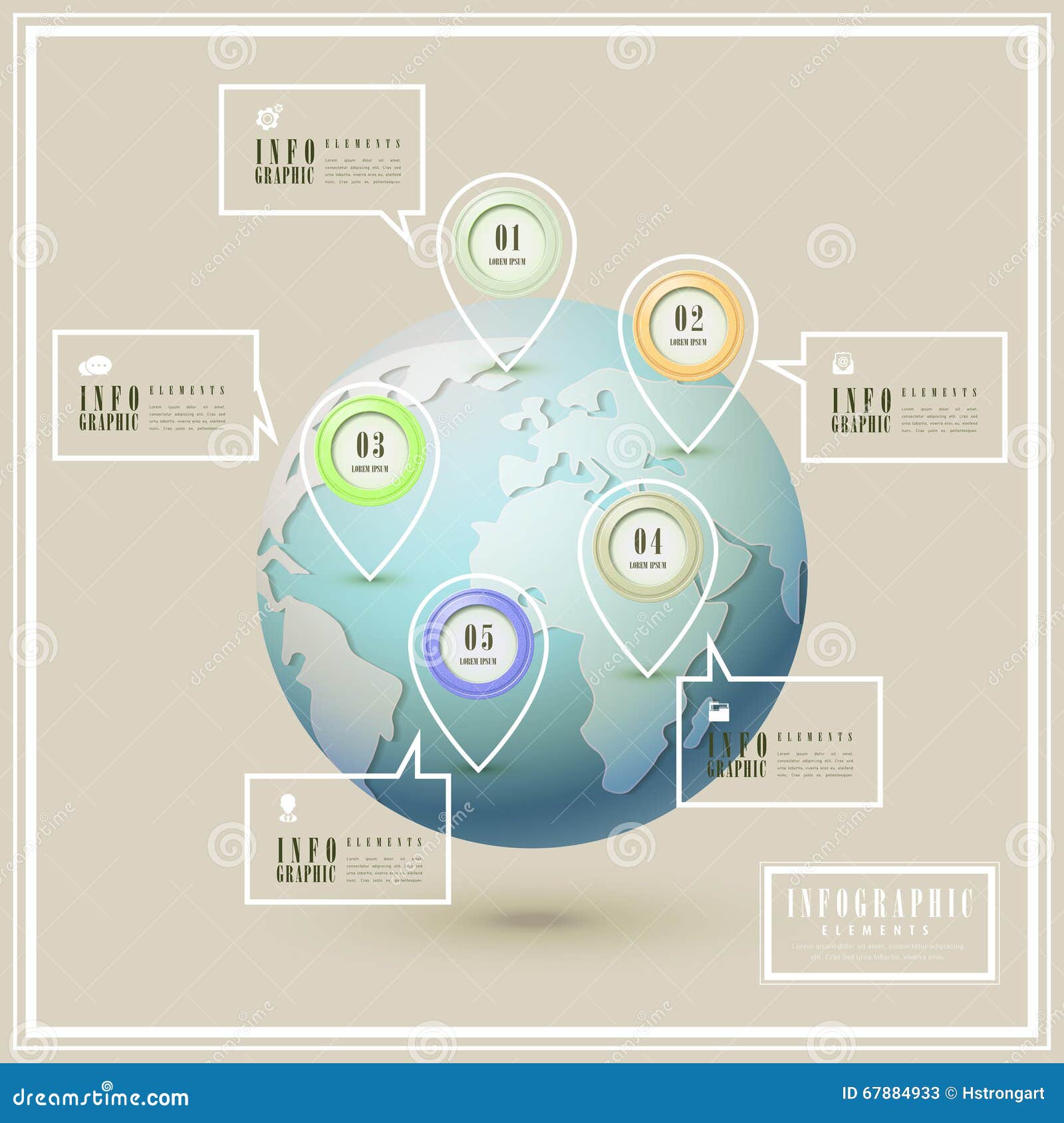 Elegant Infographic Template Stock Vector - Illustration of information ...