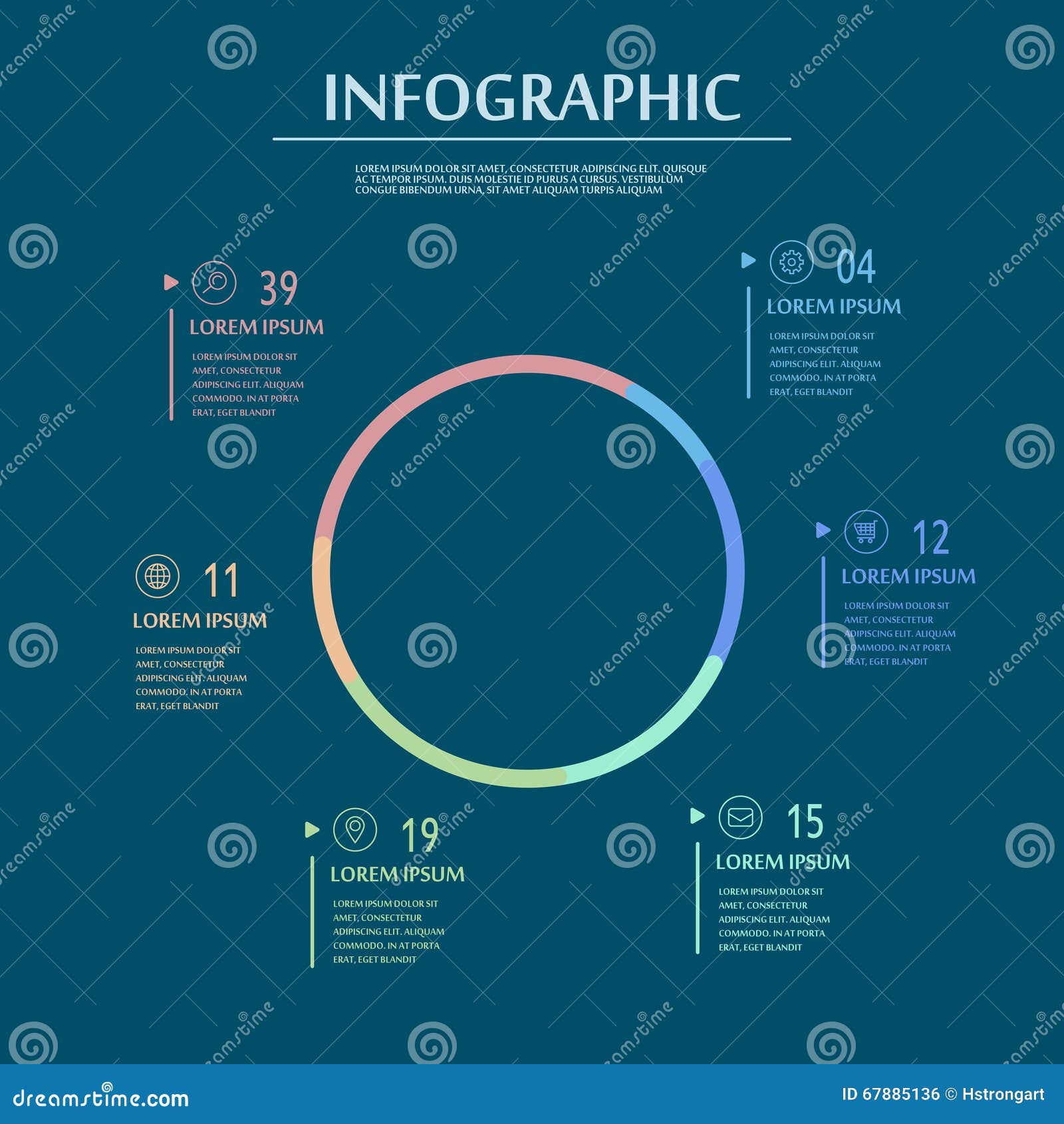 Elegant Infographic Template Stock Vector - Illustration of navigation ...