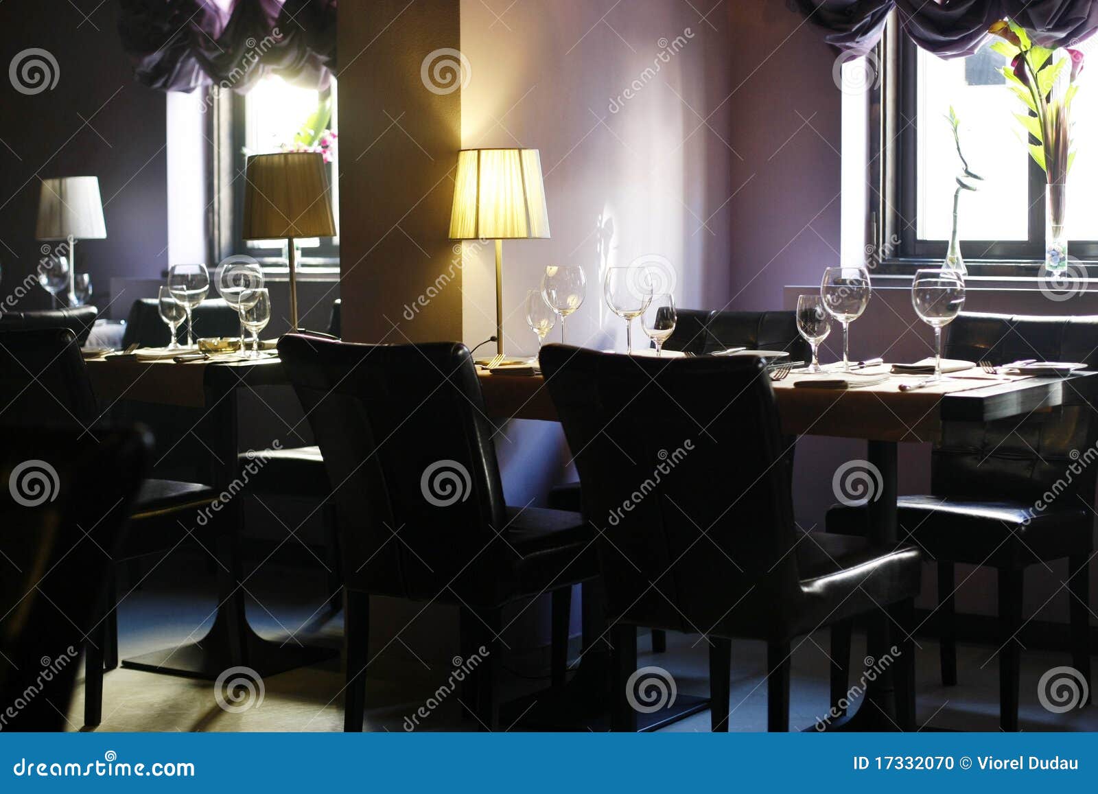 Elegant Interior of an Empty Restaurant Stock Photo - Image of catering ...