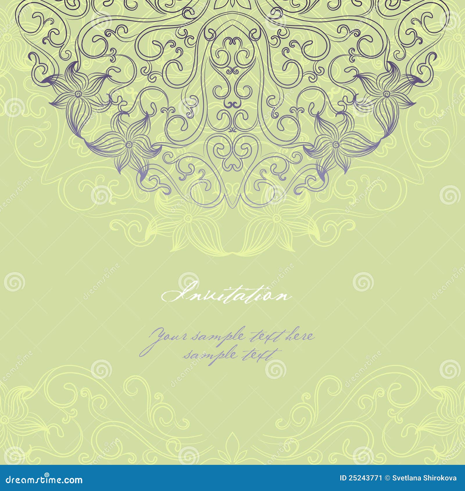 Elegant invitation cards stock vector. Illustration of beauty - 25243771