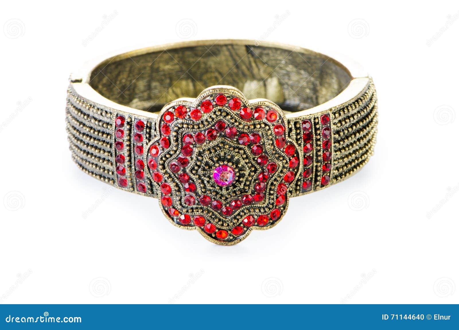 The Elegant Jewellery Isolated on the White Stock Photo - Image of ...