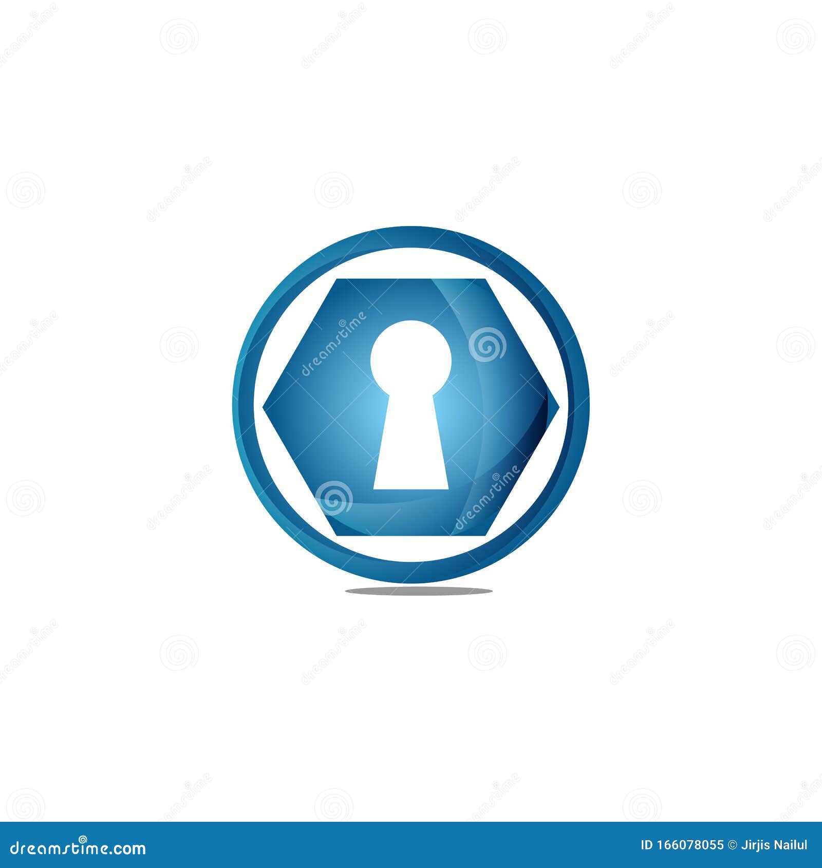 Elegant Key Hole Logo Vector Design Stock Vector - Illustration of ...