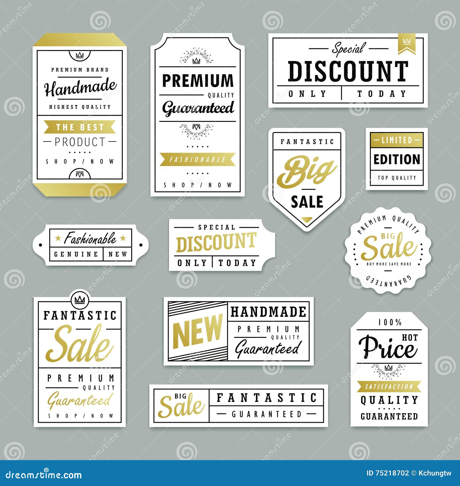 Elegant label design set stock illustration. Illustration of abstract ...